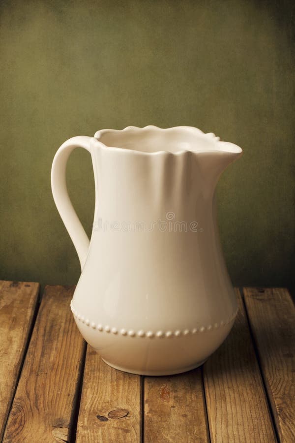 White jug stock image. Image of vertical, tableware, decoration - 26887381