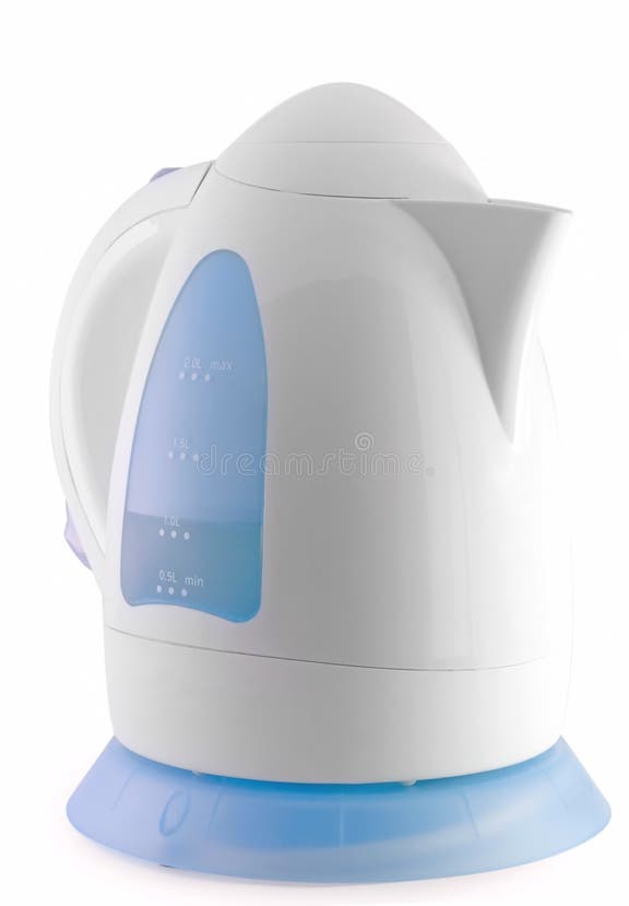 White kettle stock image. Image of modern, isolated, domestic - 8643269