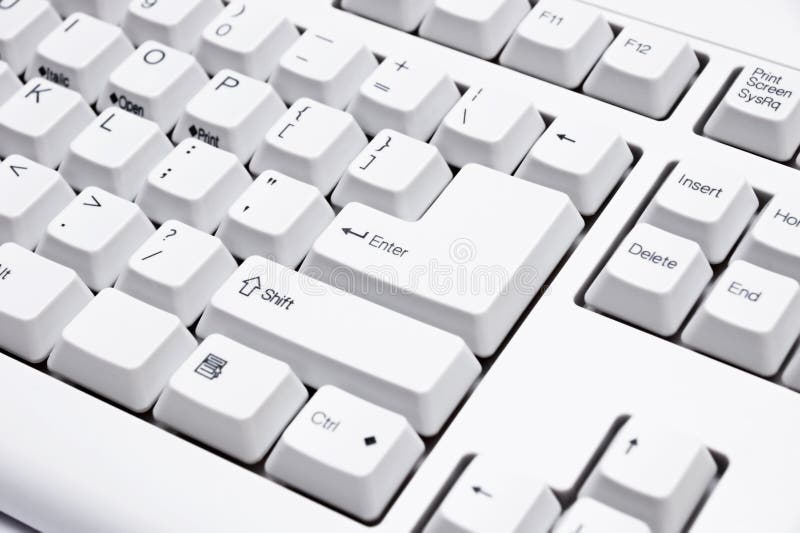 White keyboard stock photo. Image of white, number, letters - 20516472