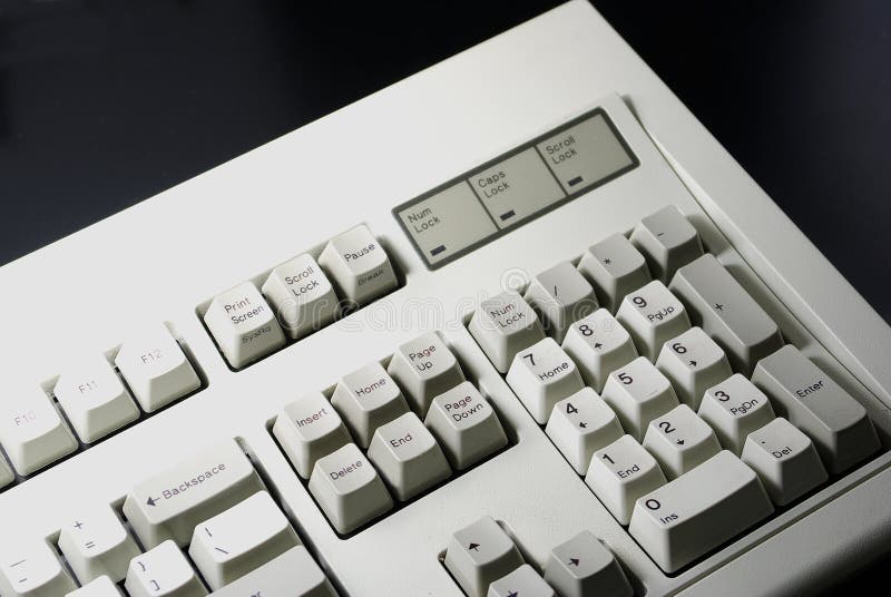 White keyboard stock image. Image of business, background - 23649507