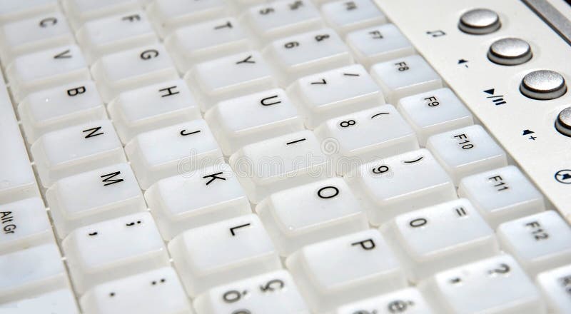 White Keyboard Picture. Image: 4431368