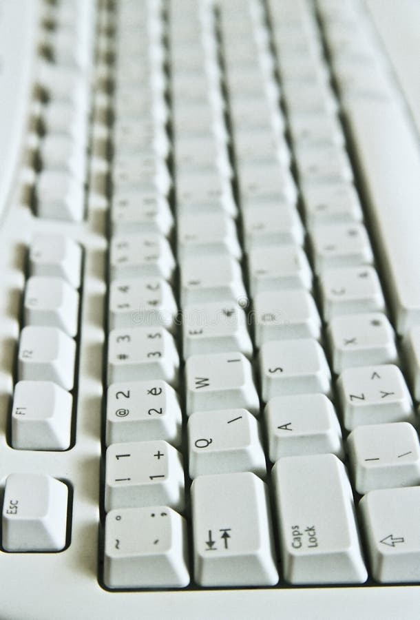 White keyboard stock photo. Image of caps, qwerty, computer - 6046838