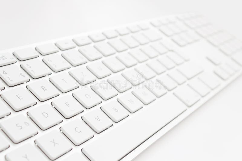 White Keyboard Stock Image Image Of High Keyboard Data 33365249