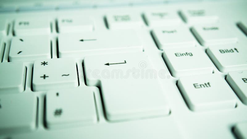 White keyboard enter key stock image. Image of electronic - 145873267