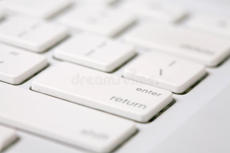 White Keyboard with Letters and Numbers. Stock Photo - Image of office ...