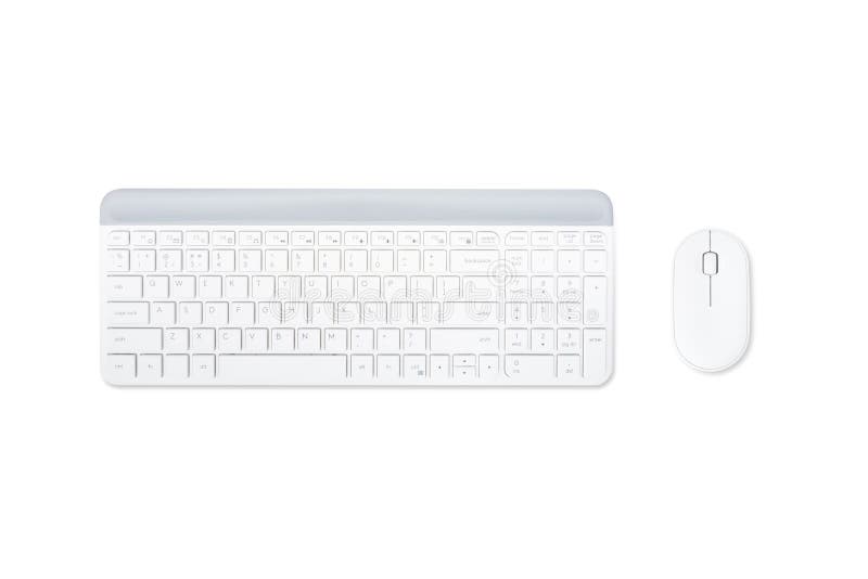 White Keyboard with Mouse Set Wireless Type for Computer Desktop or ...