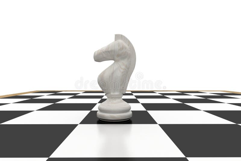 White Knight Chess Piece Isometric, Vector Illustration. Stock Vector ...