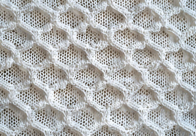 White Knit Mesh Fabric Texture Background Stock Illustration ...