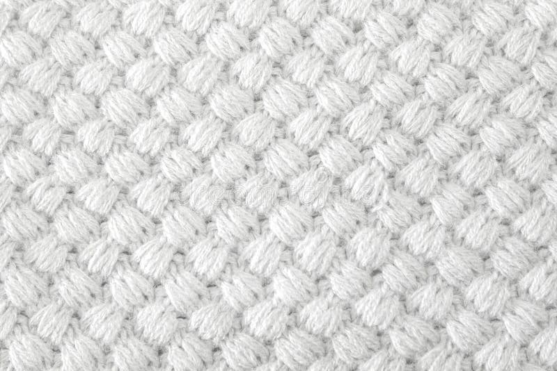 White Knitted Fabric Made of Heathered Yarn Textured Background Stock ...