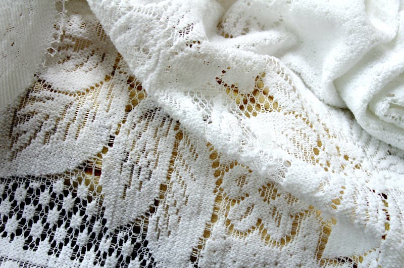 White Knitted Goods Stacked at Will Stock Photo - Image of fold ...