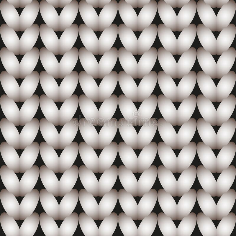 White Knitted Seamless Pattern Stock Vector - Illustration of backdrop ...