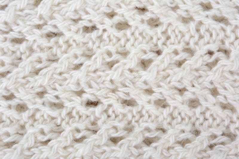 White Knitted Texture Fragment. Handmade Women Hobby Stock Image ...