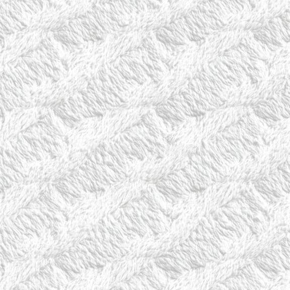 White Knitted Texture with Interlocking Pattern and Soft Yarn Detailing ...