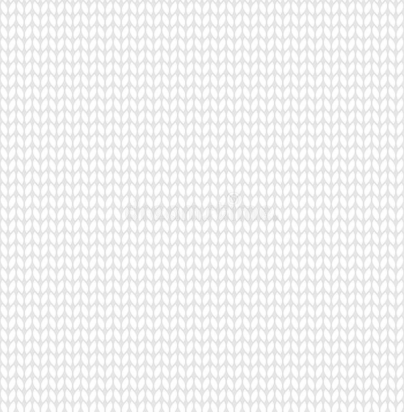 White Knitted Texture. Seamless Pattern Stock Vector - Illustration of ...