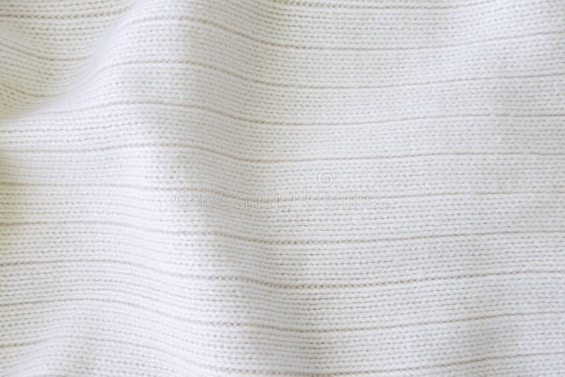 White Knitted Fabric Texture Stock Photo - Image of interweaving ...