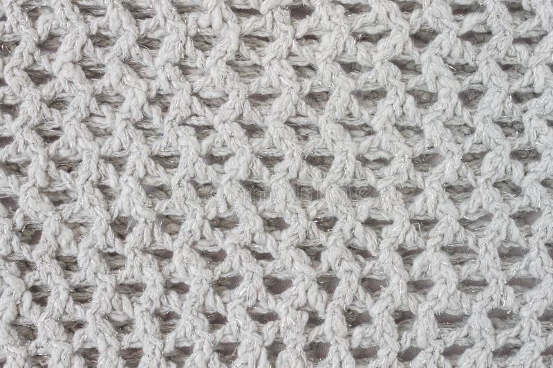 White Knitting Texture or Knitted Texture Background Stock Photo ...
