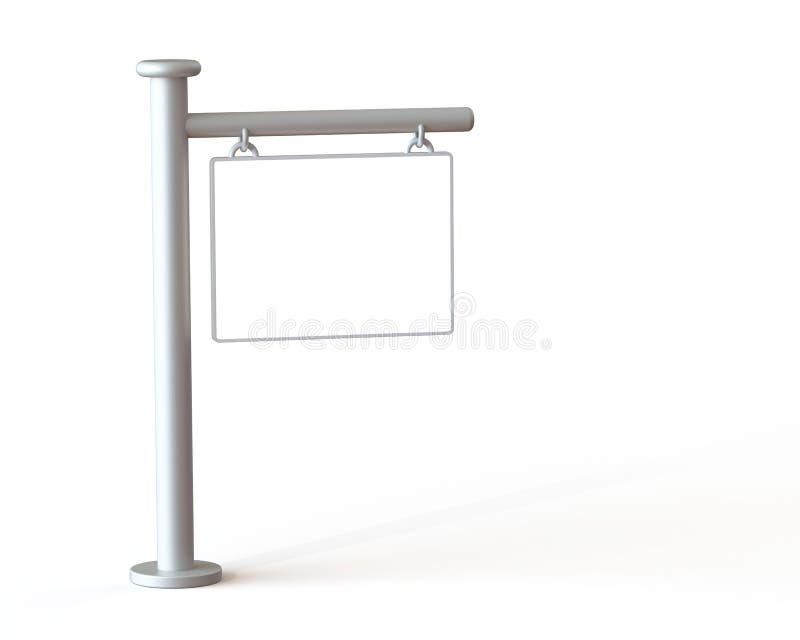 White Label and Pole stock illustration. Illustration of element - 38353682