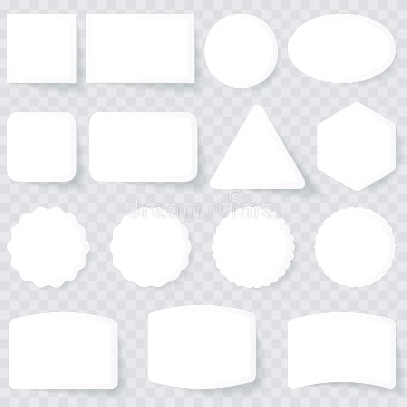 White labels stock vector. Illustration of shadow, badge - 28123874