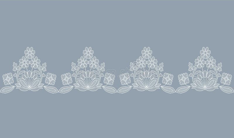White lace border stock vector. Illustration of elements - 194328988