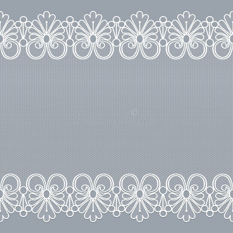 White lace border stock vector. Illustration of retro - 85644221