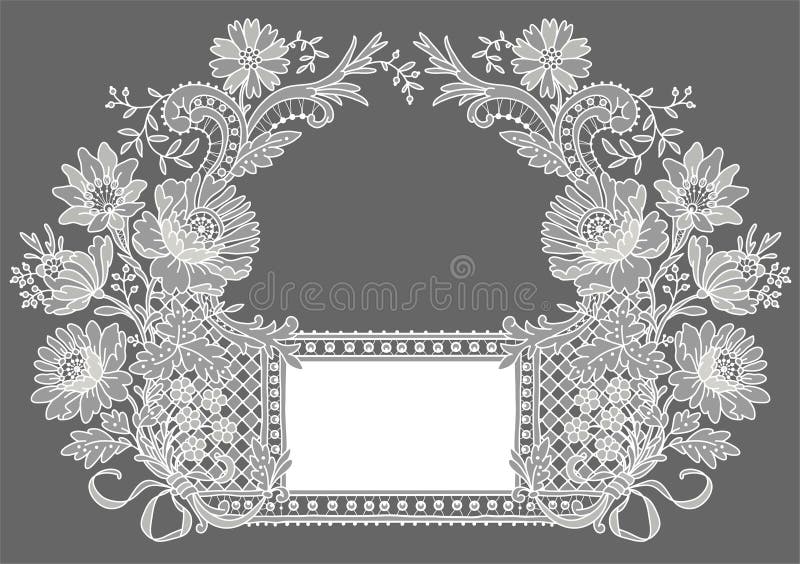 Lace Card. stock vector. Illustration of element, elegance - 59634841