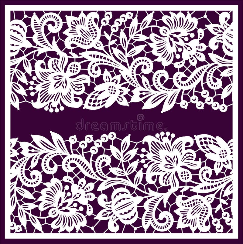 Lace Card. stock vector. Illustration of element, elegance - 59634841