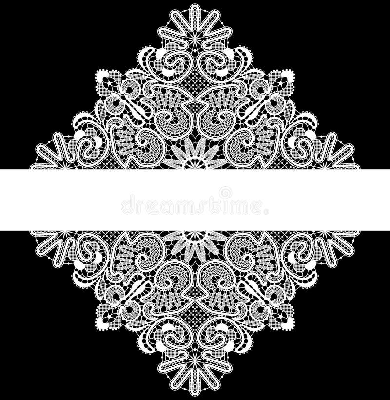 White Lace Doily. Romantic Background. Stock Vector - Illustration of ...