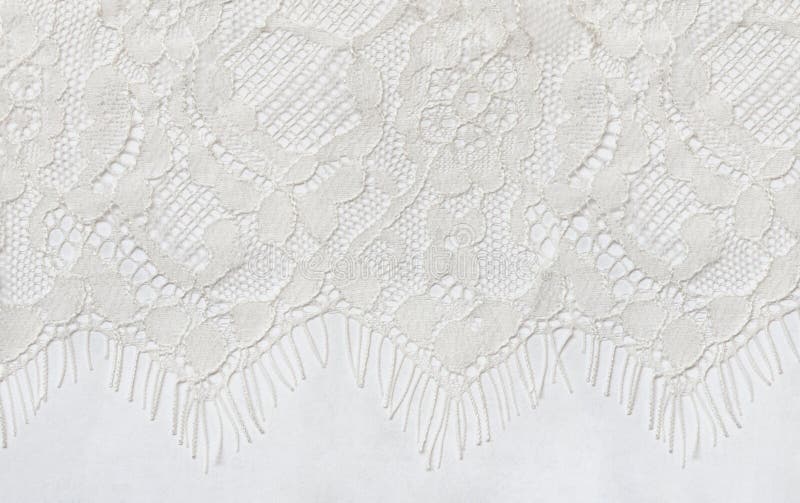 White Lace Fabric with Abstract Pattern Stock Photo - Image of ...
