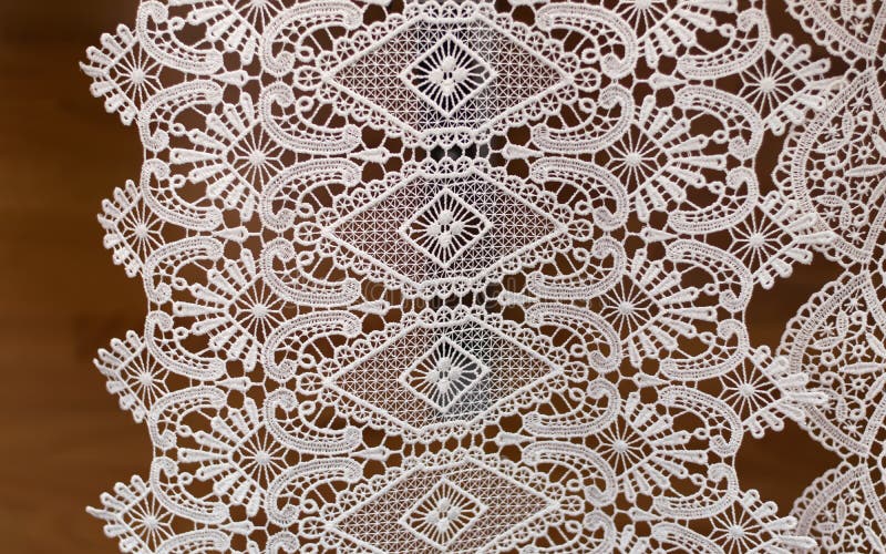 White lace fabric. stock photo. Image of decorative, smooth - 99010764