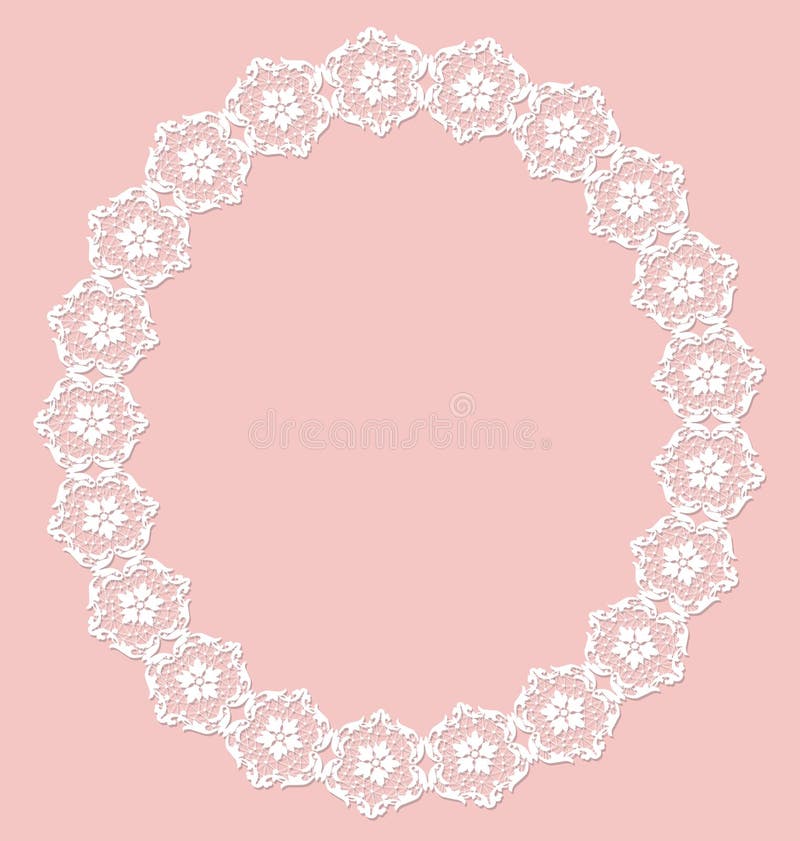 White lace frame stock vector. Illustration of ornament - 64014681