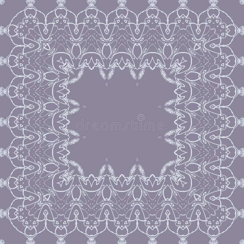 White lace pattern stock illustration. Illustration of circle - 125824323