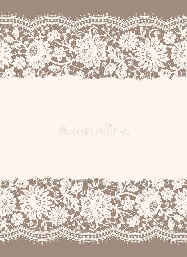 White Lace Seamless Pattern. Stock Vector - Illustration of pattern ...