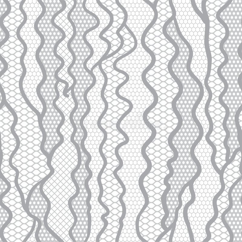 White Lace Vector Fabric Seamless Pattern Stock Vector - Illustration ...
