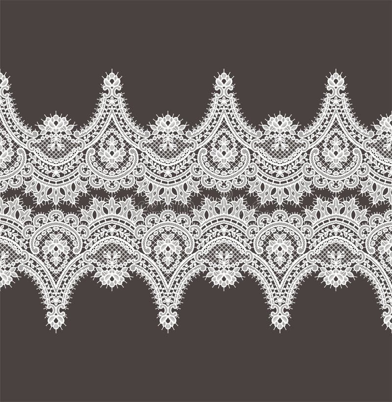 White Lace Vector Pattern. Horizontal Ribbon. Border. Stock Vector ...