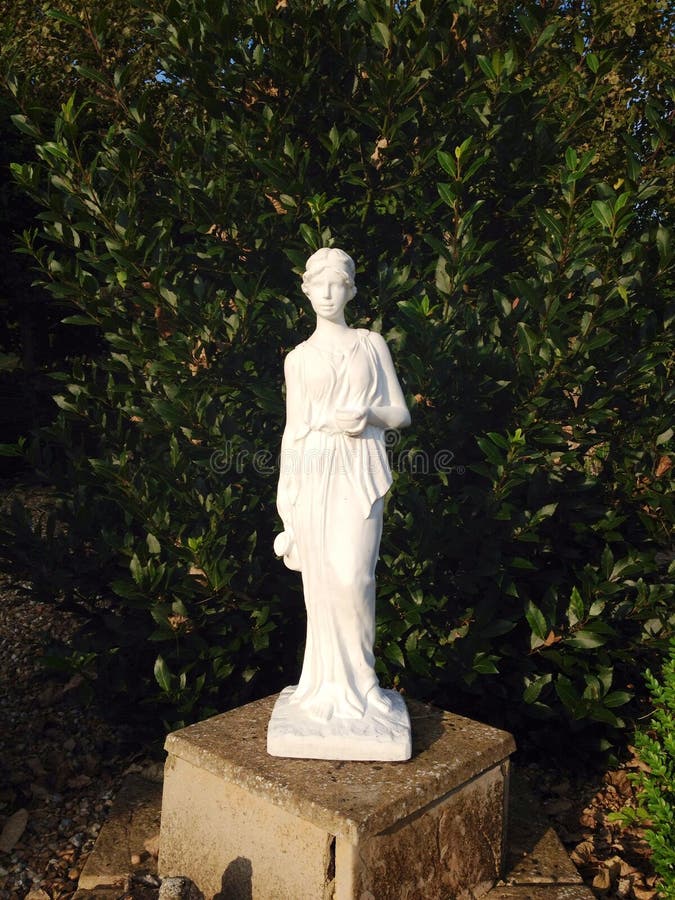White lady stock image. Image of garden, statue, country - 44363331