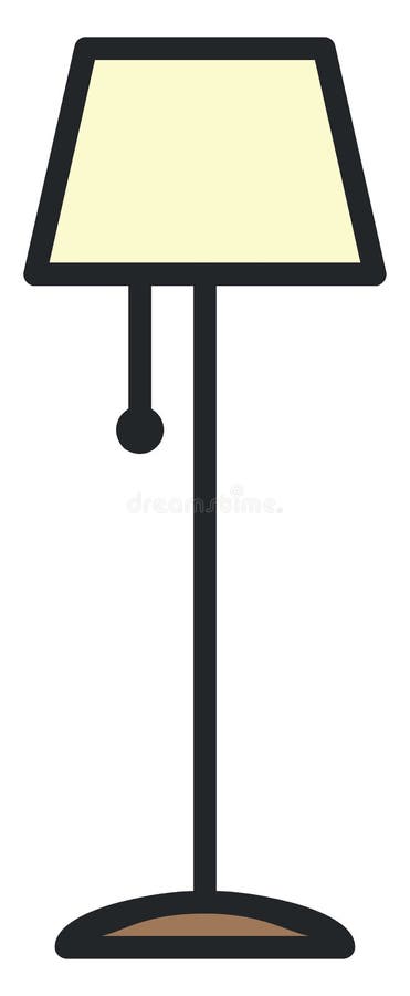 White lamp, icon stock vector. Illustration of electric - 260378994