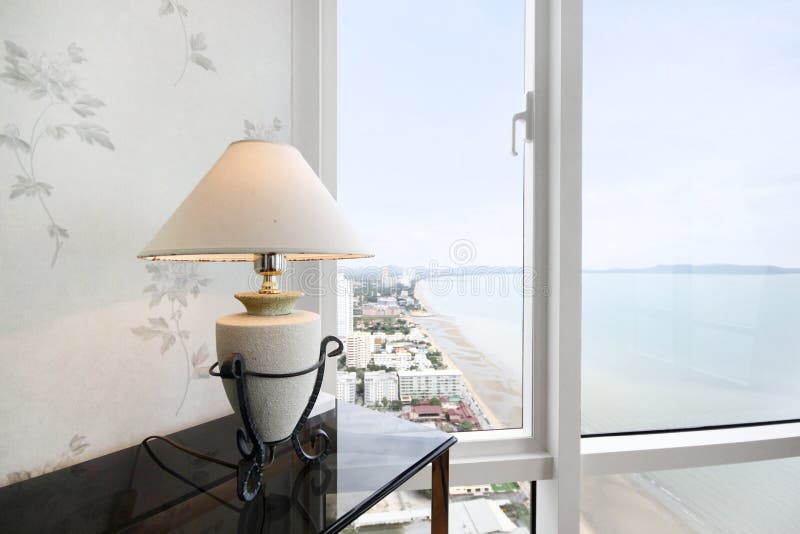 White lamp and window stock image. Image of classic - 117848985