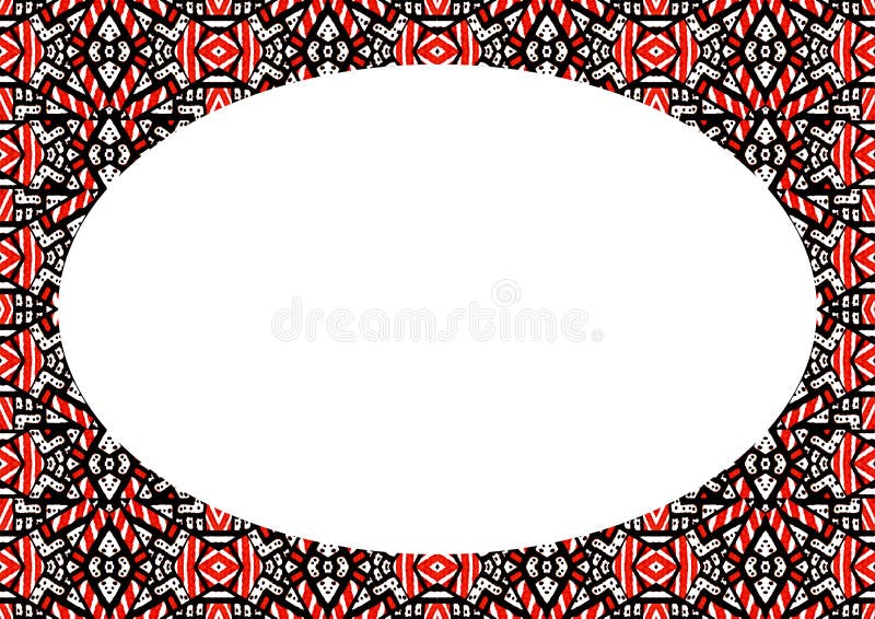 White Landscape Frame with Architectural Borders Stock Photo - Image of ...