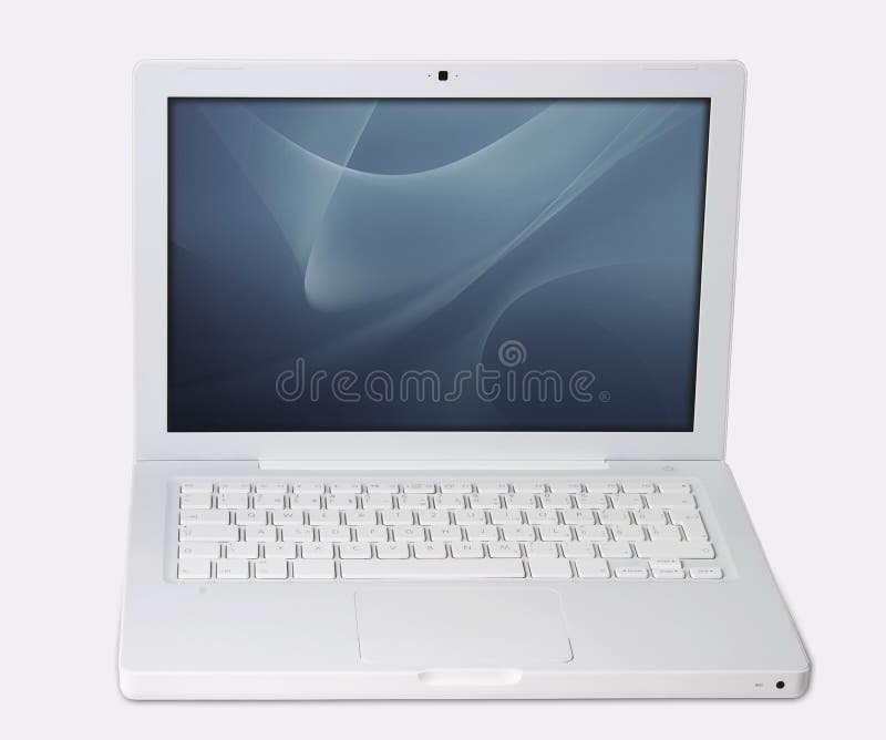 White laptop collage stock image. Image of portable, white - 6335335