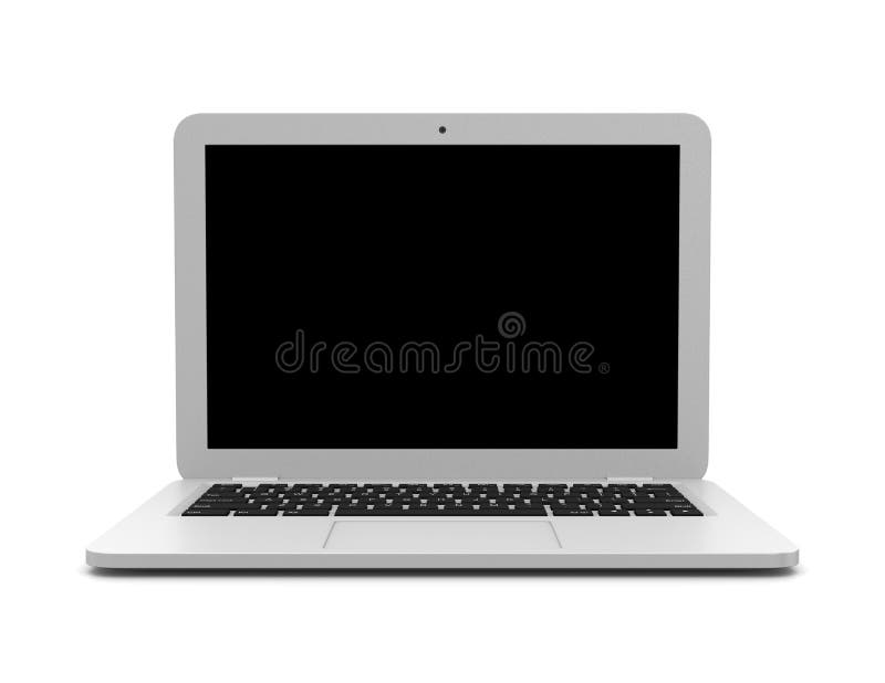 Black And White Laptop Computer Picture. Image: 83012096