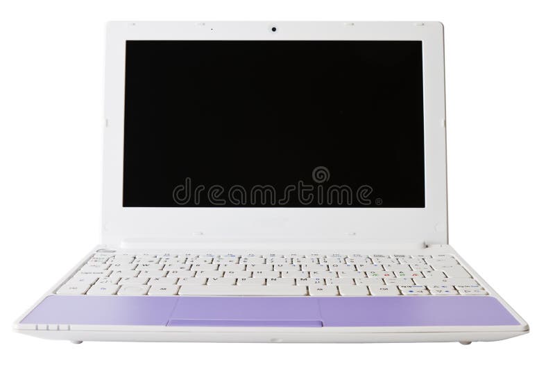 White laptop isolated stock image. Image of isolated - 23126843