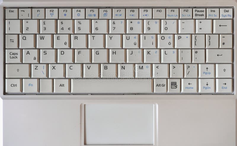 Laptop computer keyboard stock image. Image of personal - 210188439