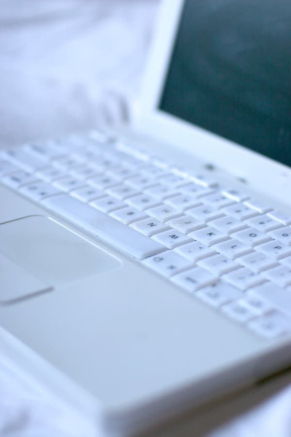 White laptop3 stock image. Image of hardware, room, laptop - 894741