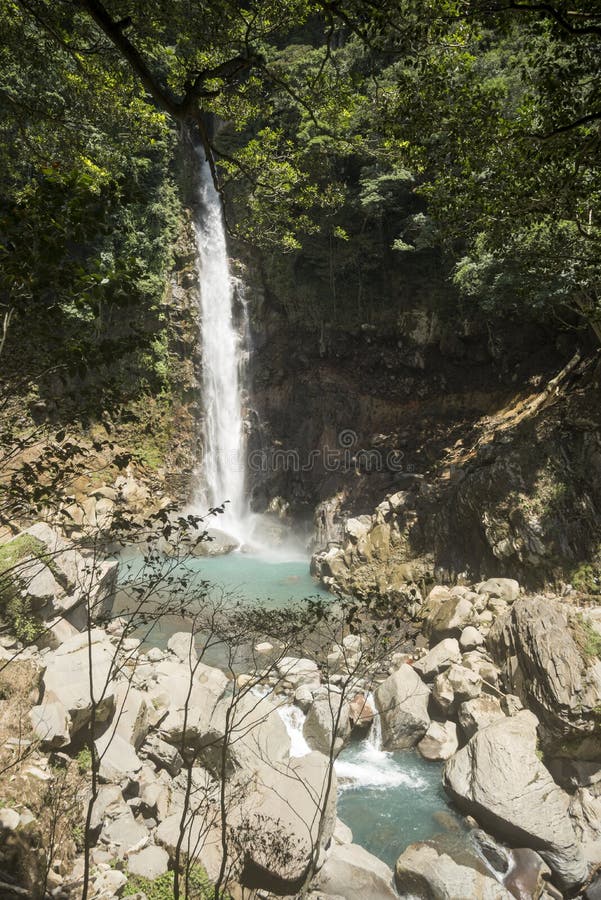 Large Waterfall after Heavy Rainfall Stock Image - Image of flow ...