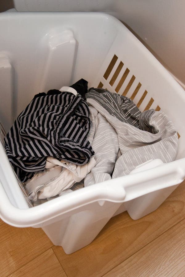 Light Laundry Ready for Washing Stock Image - Image of fabric, isolated ...