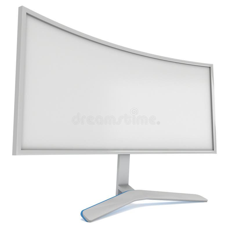 White LCD tv screen stock illustration. Illustration of panel - 89115631