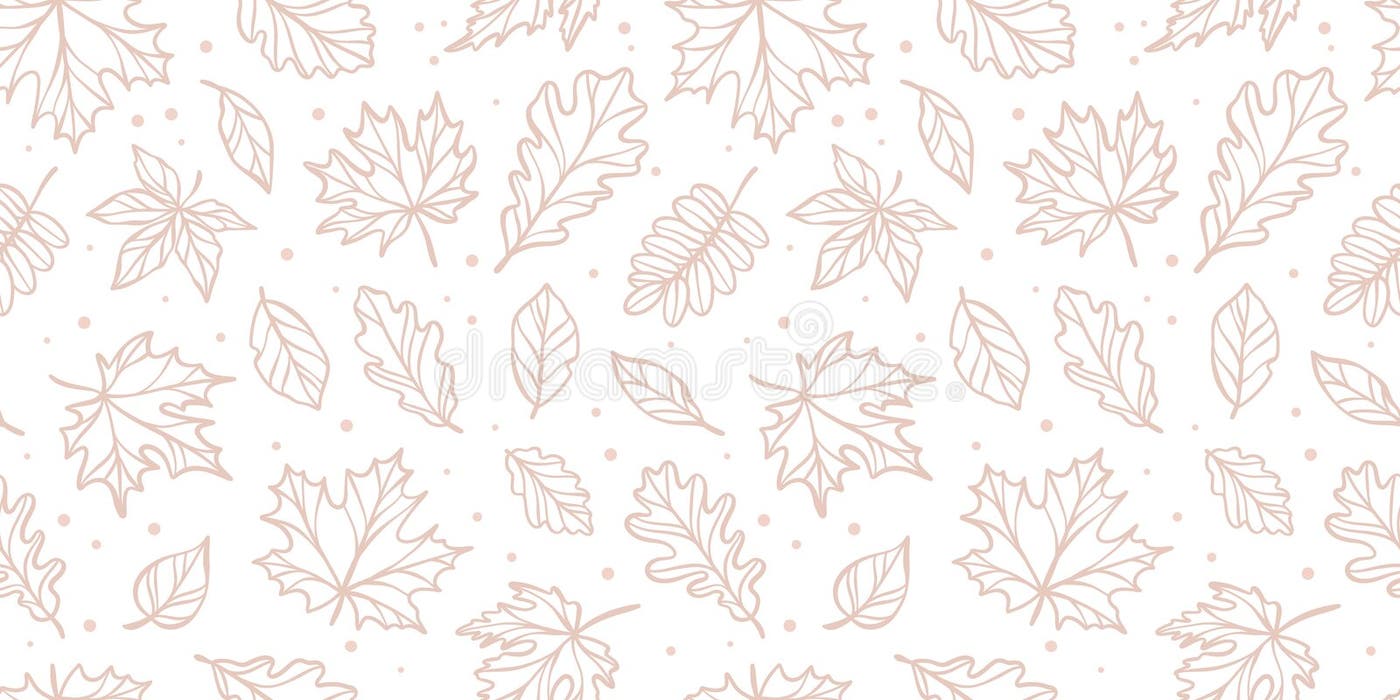 Horizontal Seamless Background Autumn Leaves Stock Illustrations ...