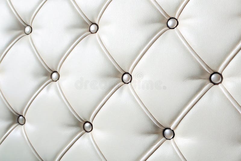 White Leather with Button Pattern â€ Textured Luxury Surface Stock Illustration - Illustration ...