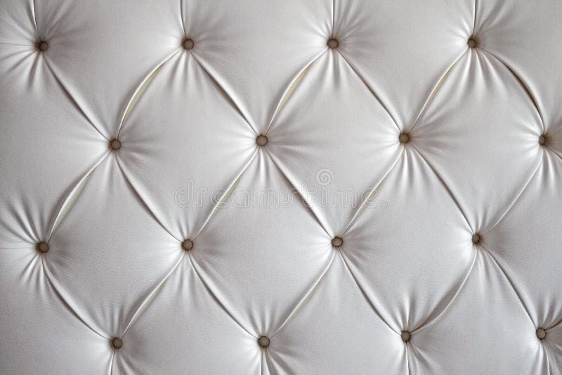 White Tufted Wallpaper
