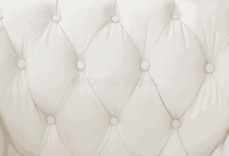 White Leather Sofa. Vintage or Retro Style. Stock Image - Image of ...